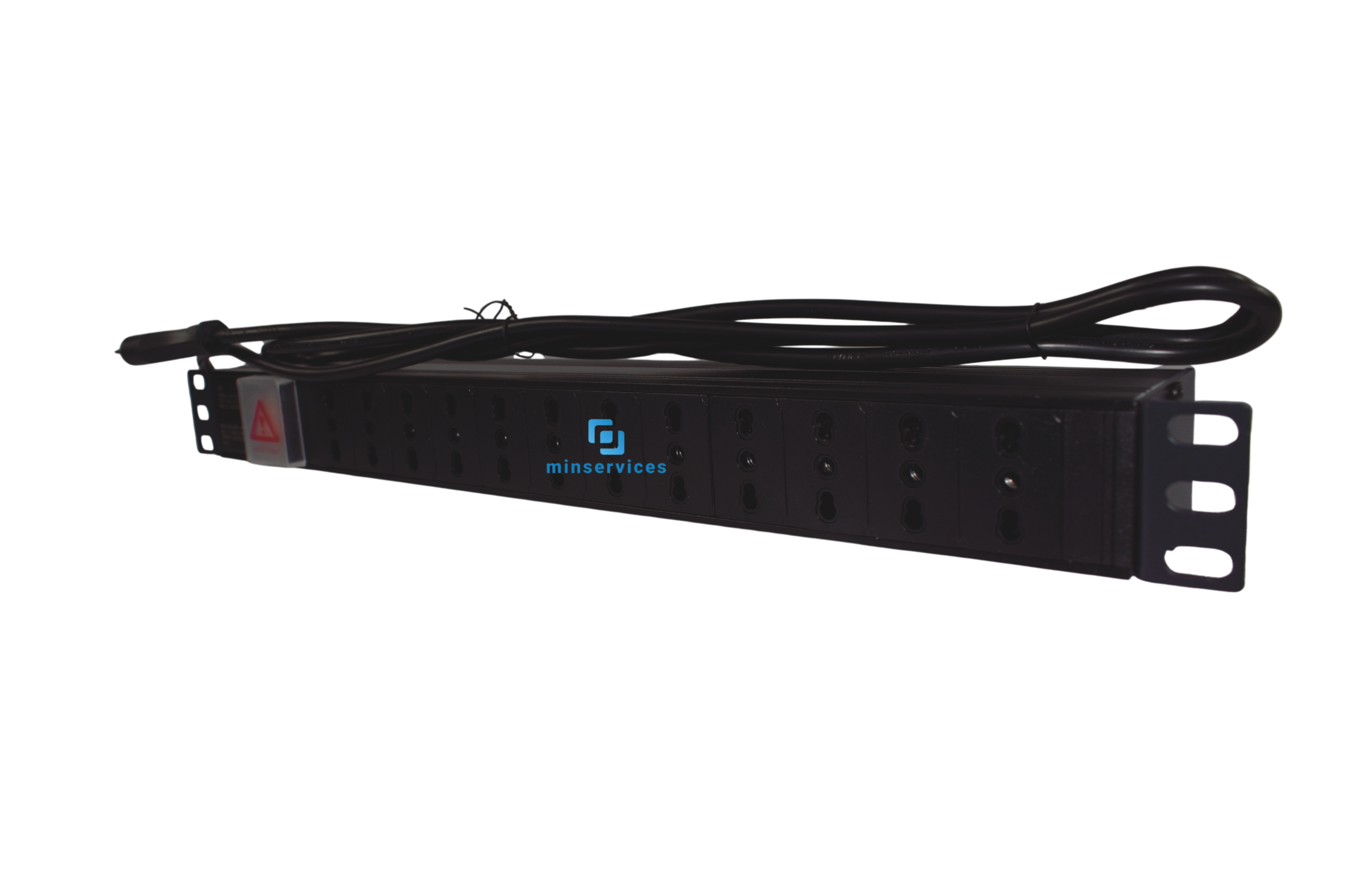 PDU HORIZONTAL 12 MÓDULOS 10A 1U RACKEABLE – Minservices